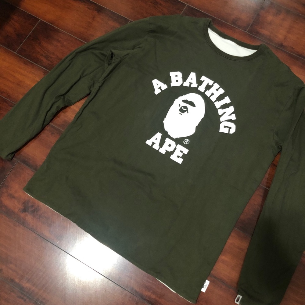Vintage Bape 2000’s A Bathing Ape College Logo Tee Xl… - Gem